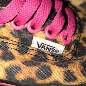 Vans | Shoes | Custom Pink And Cheetah Vans | Poshmark